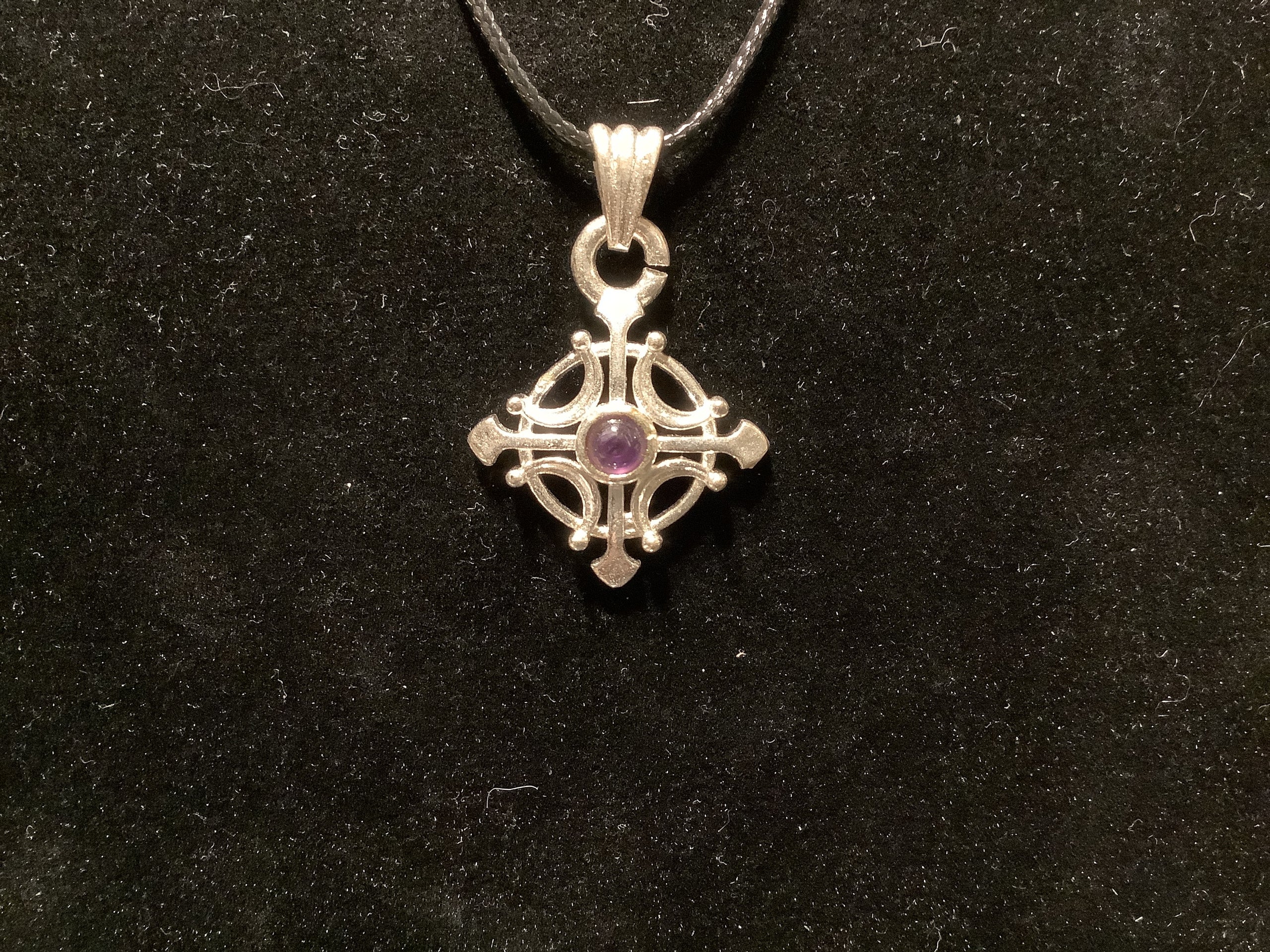 Amethyst cross pendant | Spellerific ~ For AllYourWitchy Needs