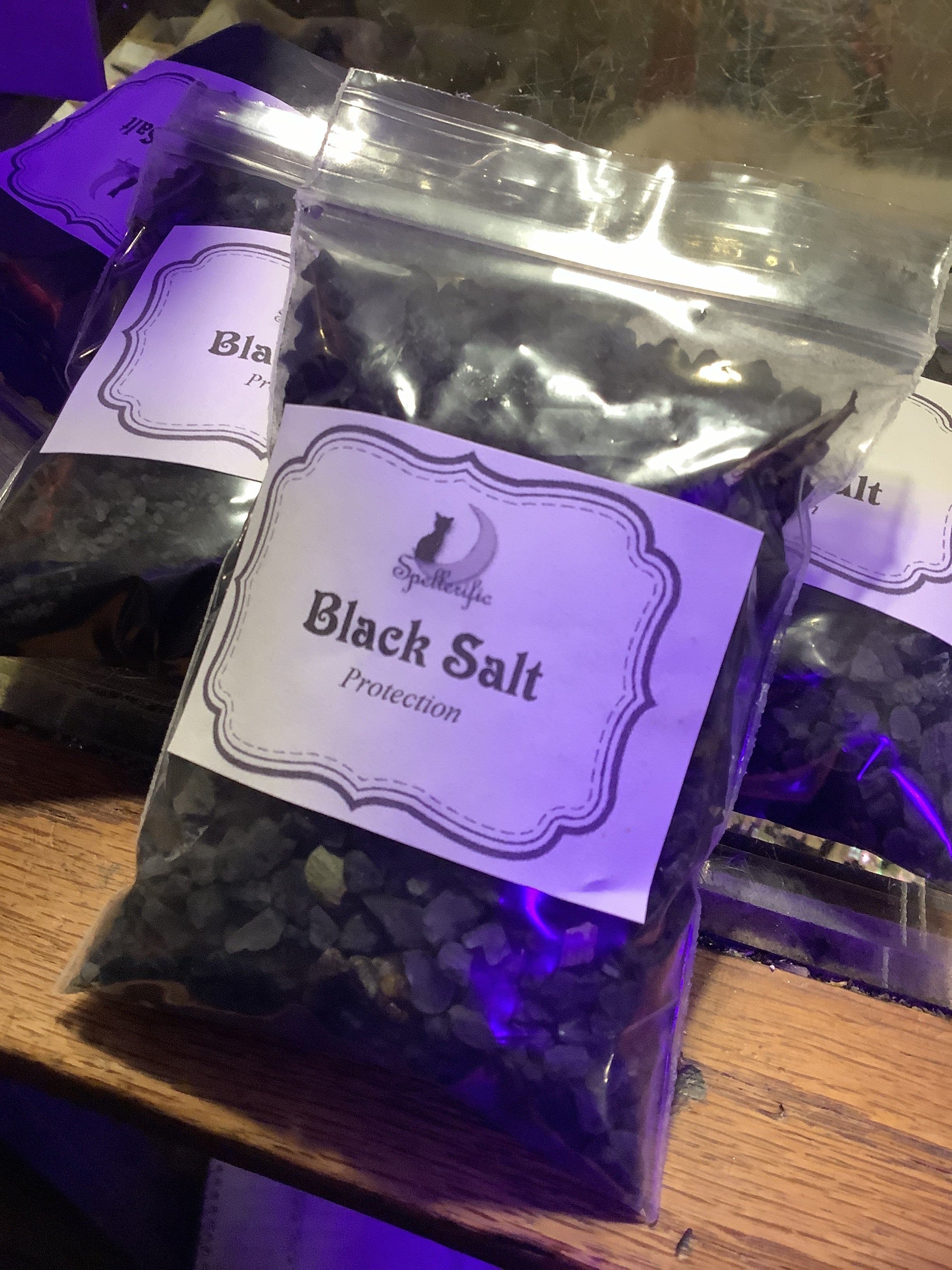BLACK SALT - Portable Protection / Witches Black Salt / Wicca / Hoodoo ...
