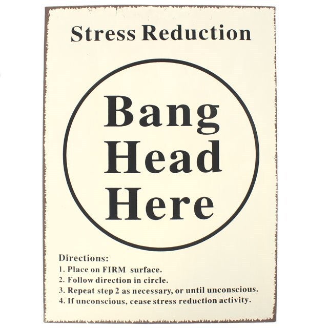 Bang Head Here Sign | Spellerific ~ For AllYourWitchy Needs